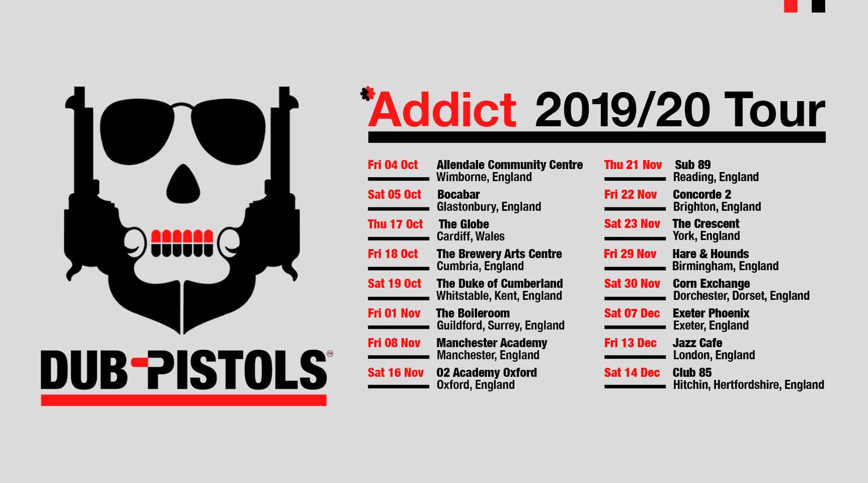 Dub Pistols Addict Tour – Dub Pistols